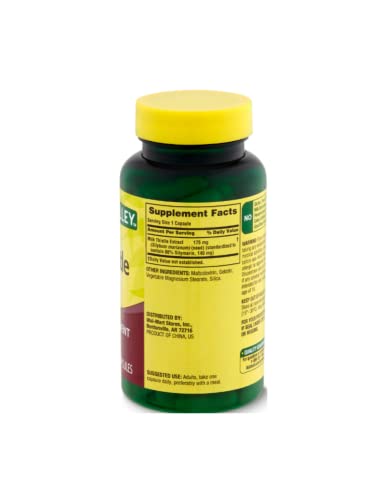 Spring Valley Standardized Extract Milk Thistle 175 mg, 90 Count + STS Fridge Magnet.