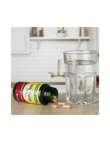 Spring Valley Standardized Extract Milk Thistle 175 mg, 90 Count + STS Fridge Magnet.