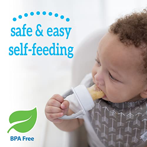 Dr. Brown's Designed to Nourish, Fresh Firsts Silicone Feeder, Grey, One Size (Pack of 2)