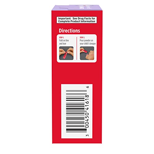 Tylenol Children's Dissolve Powder Packets with 160 mg Acetaminophen, Wild Berry, 18 ct