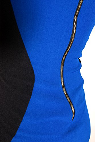 Body Language Women's Cobi Colorblock Bodycon Dress Black/Blue