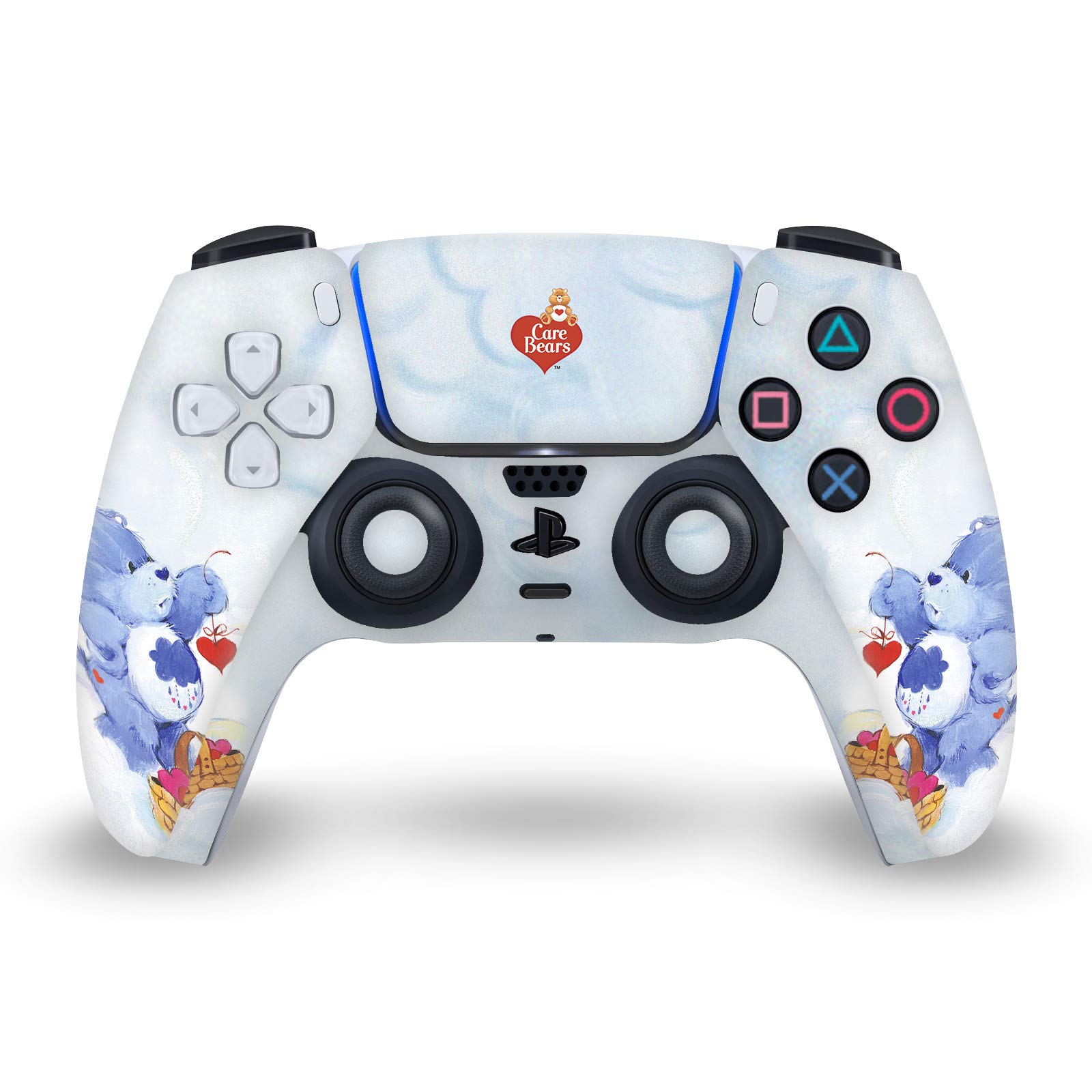 Head Case Designs Officially Licensed Care Bears Grumpy Classic Vinyl Faceplate Sticker Gaming Skin Decal Cover Compatible With Sony PlayStation 5 PS5 DualSense Controller