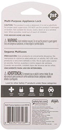 Safety 1st Multi-Purpose Latch,White 2-Count