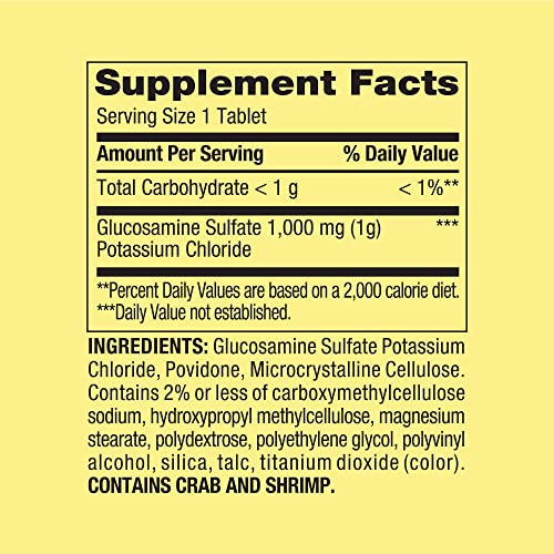 Elevate Joint Comfort with Spring Valley's 1,000 mg Glucosamine Tablets. Includes Luall Fridge Magnet + Spring Valley Glucosamine (Glucosamine Sulfate Potassium Chloride 200 Count)