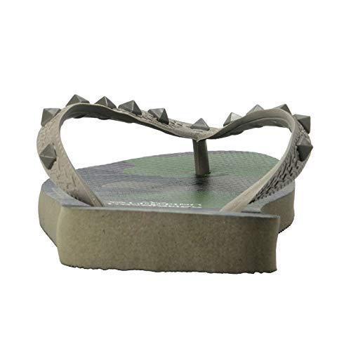 Valentino By Havaianas Women's Rockstud Camouflage Flip Flops Shoes Sz US 11/12 EU 43/44