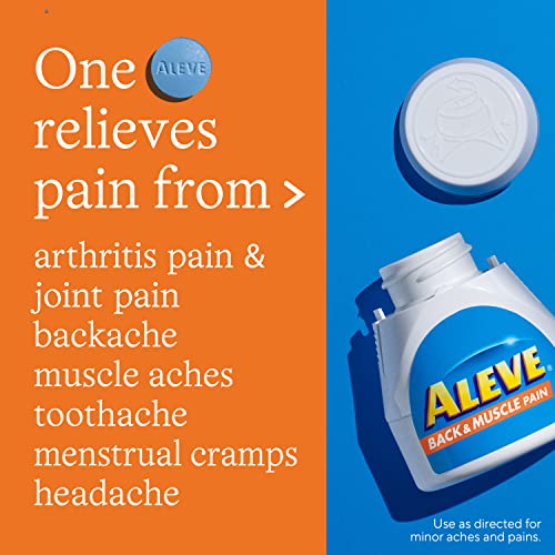 Aleve Back & Muscle Pain Relief Naproxen Sodium Tablets ‐ 250 Count, 250 Count