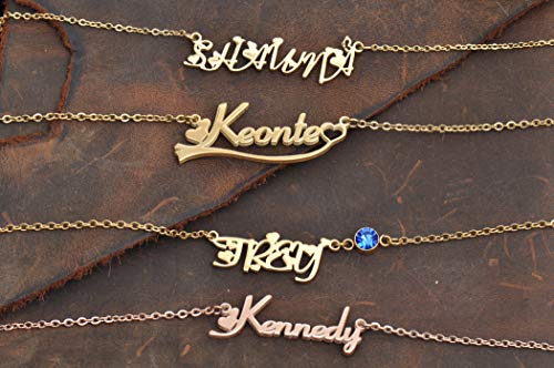 MoShelly Girls Name Necklace Customized Personalized Cobi