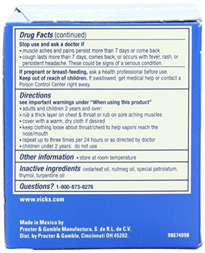 Vicks VapoRub- 6 oz jar