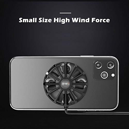 JYXDKD Suspended Mobile Phone Cooler Portable Cooling Fan Adjustable Holder Heat Sink for Mobile Radiator Game Pad (Color : D)