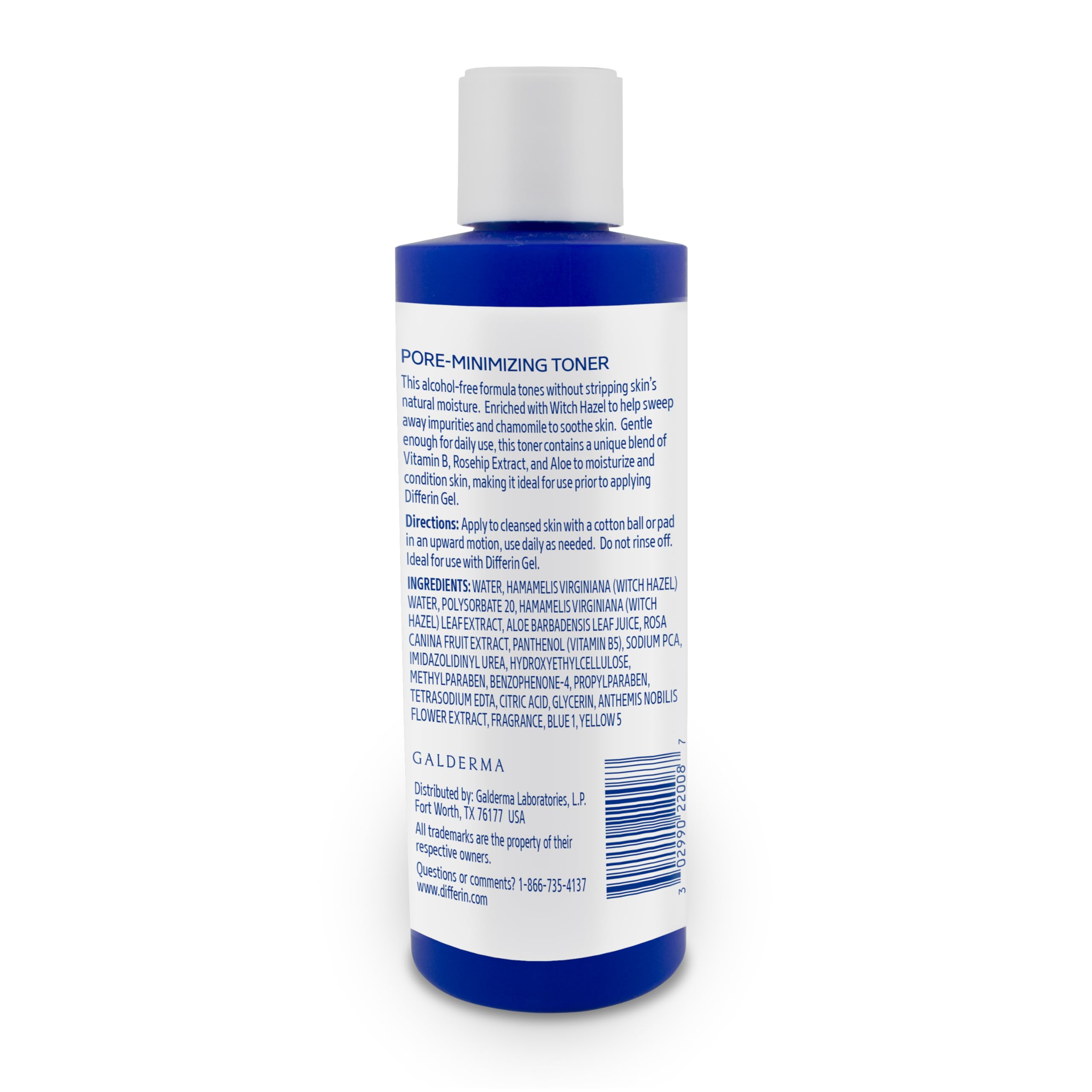 Differin Witch Hazel Toner for Face, Pore-Minimizing Skin Toner by the makers of Differin Gel, Gentle Skin Care for Acne Prone Sensitive Skin, 8 oz (Packaging May Vary)