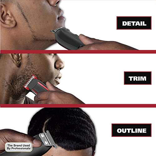 Wahl Edge Pro Bump Free Corded Beard Trimmer, Touch Up Trimmer, & Grooming Detailer Kit for Men – for Edging Beards, Mustaches, Hair, Stubble, Ear, Nose, & Body – Model 9686-300