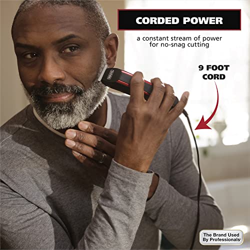 Wahl Edge Pro Bump Free Corded Beard Trimmer, Touch Up Trimmer, & Grooming Detailer Kit for Men – for Edging Beards, Mustaches, Hair, Stubble, Ear, Nose, & Body – Model 9686-300