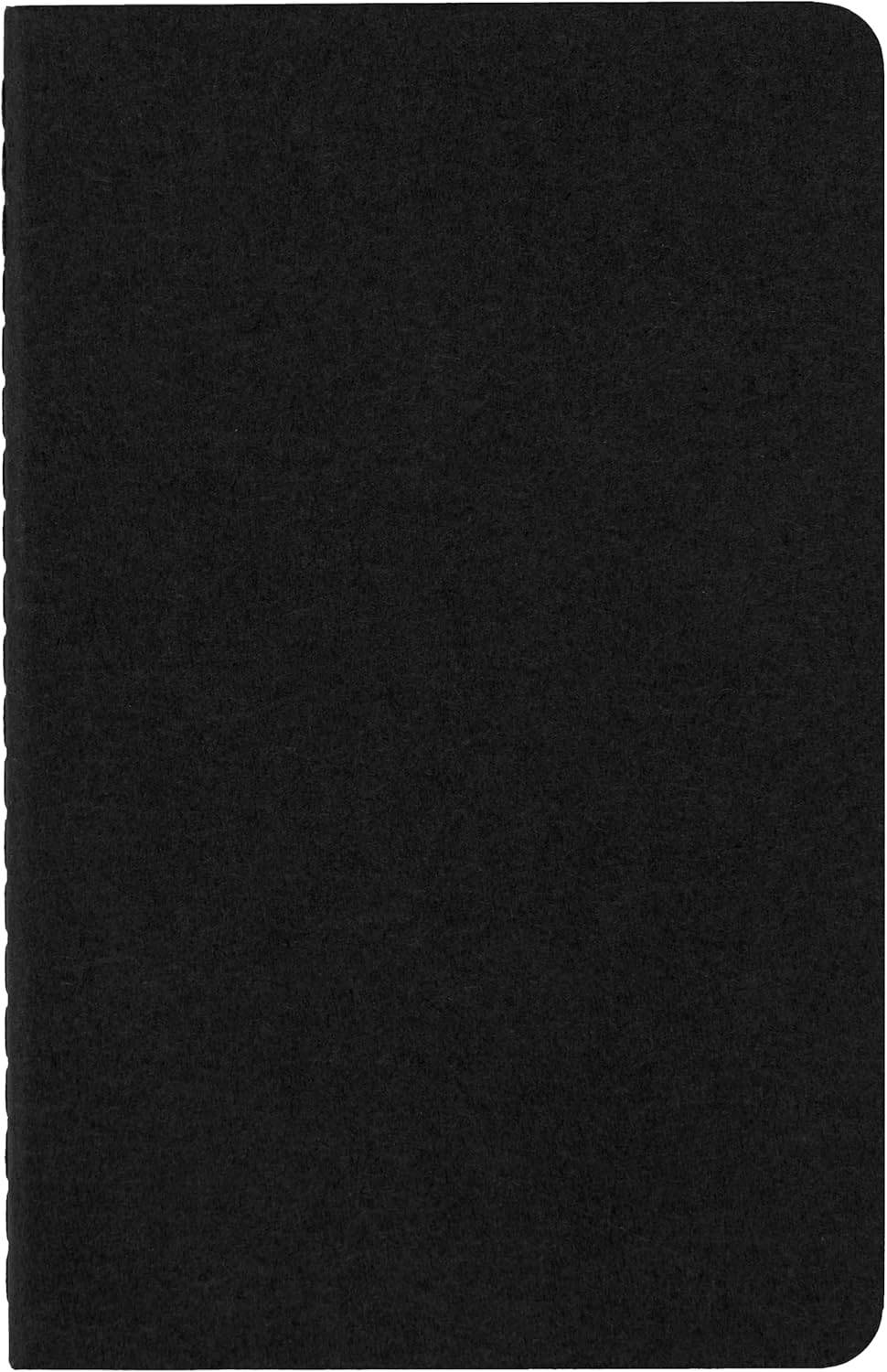 Moleskine Cahier Journal, Soft Cover, Pocket (3.5" x 5.5") Ruled/Lined, Black, 64 Pages (Set of 3)