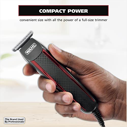 Wahl Edge Pro Bump Free Corded Beard Trimmer, Touch Up Trimmer, & Grooming Detailer Kit for Men – for Edging Beards, Mustaches, Hair, Stubble, Ear, Nose, & Body – Model 9686-300