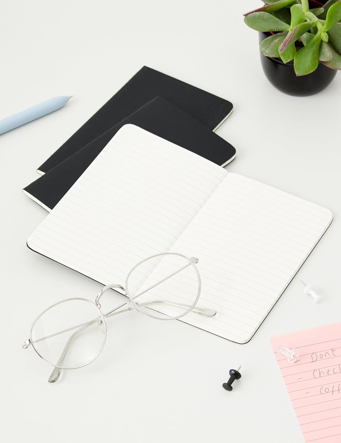 Moleskine Cahier Journal, Soft Cover, Pocket (3.5" x 5.5") Ruled/Lined, Black, 64 Pages (Set of 3)