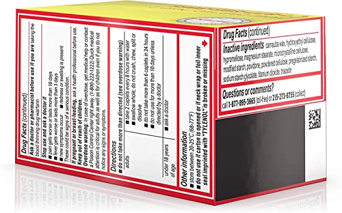 Tylenol 8 Hour Arthritis Pain Relief - Acetominophen Extended-Release Tablets, Pain Reliever / Fever Reducer, 24 Caplets, 650 milligrams each (2-Pack)