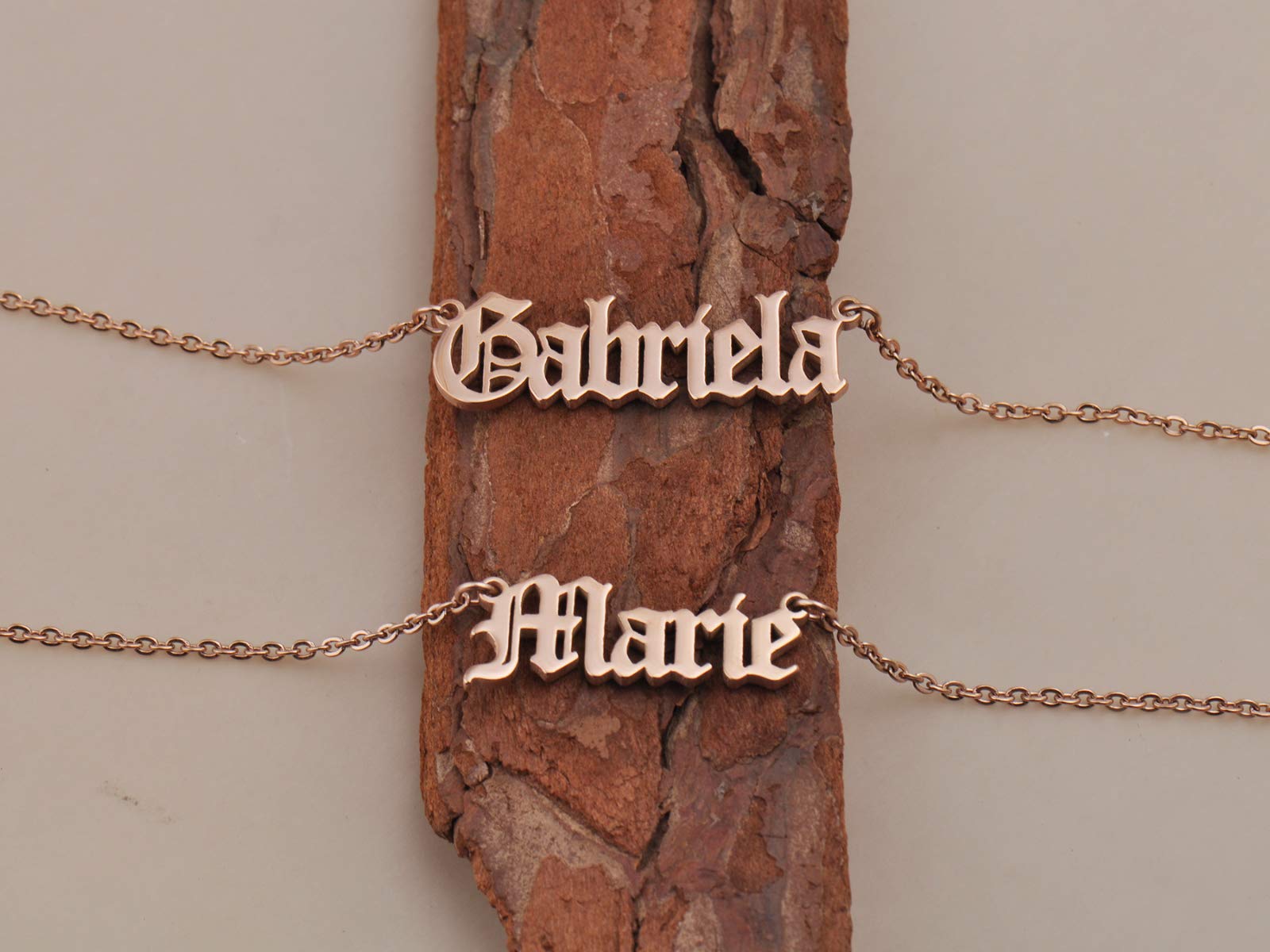 HUAN XUN Custom Initial Jewelry Personalized Name Necklace for Women Cobi