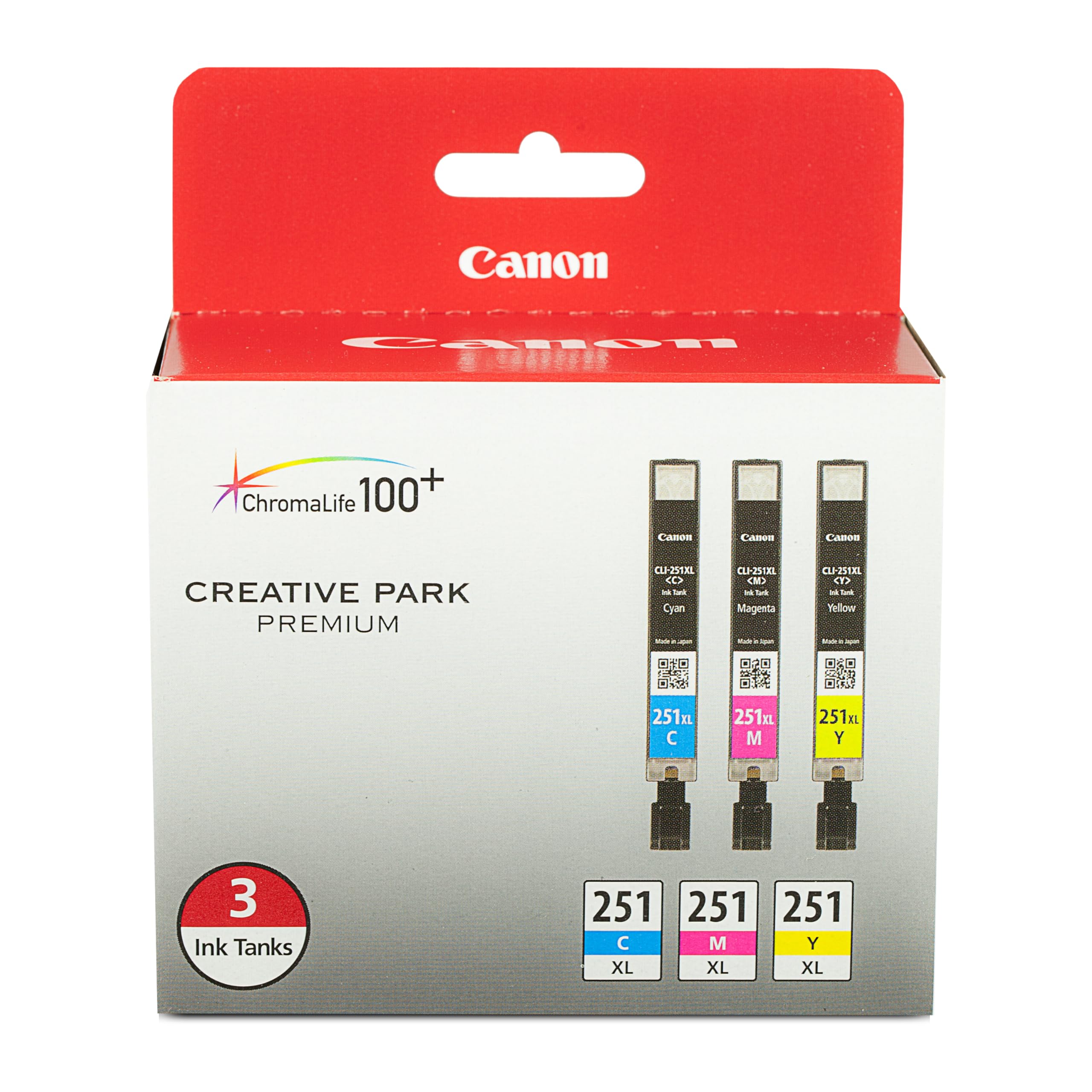 Canon CLI-251XL 3 Color Multi Pack Compatible to MG6320, iP7220, MG5420, MX922, MX722, MG7120, MG6420, MG5520, iX6820, iP8720, MG7520, MG6620, MG5620