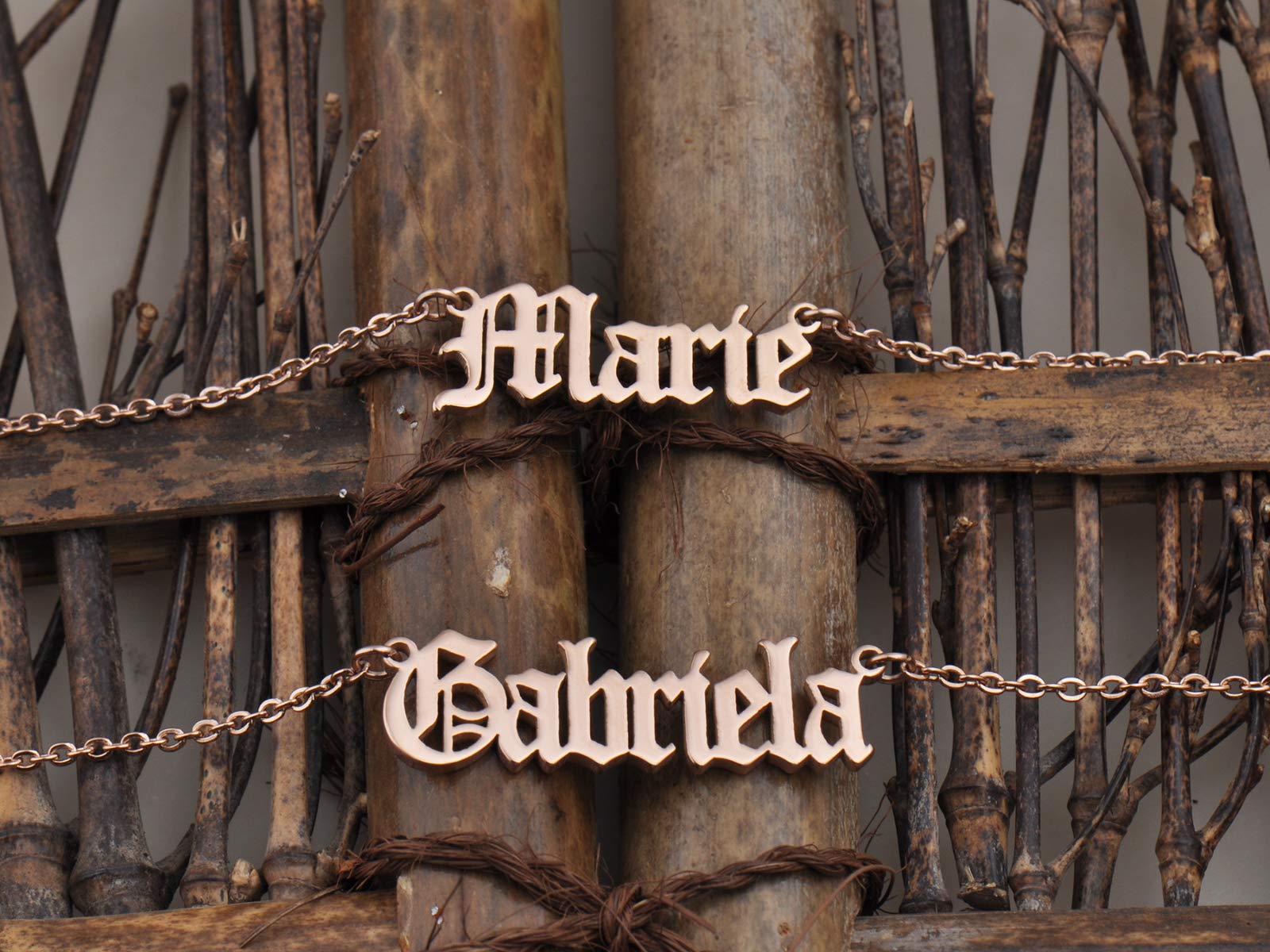 HUAN XUN Custom Initial Jewelry Personalized Name Necklace for Women Cobi