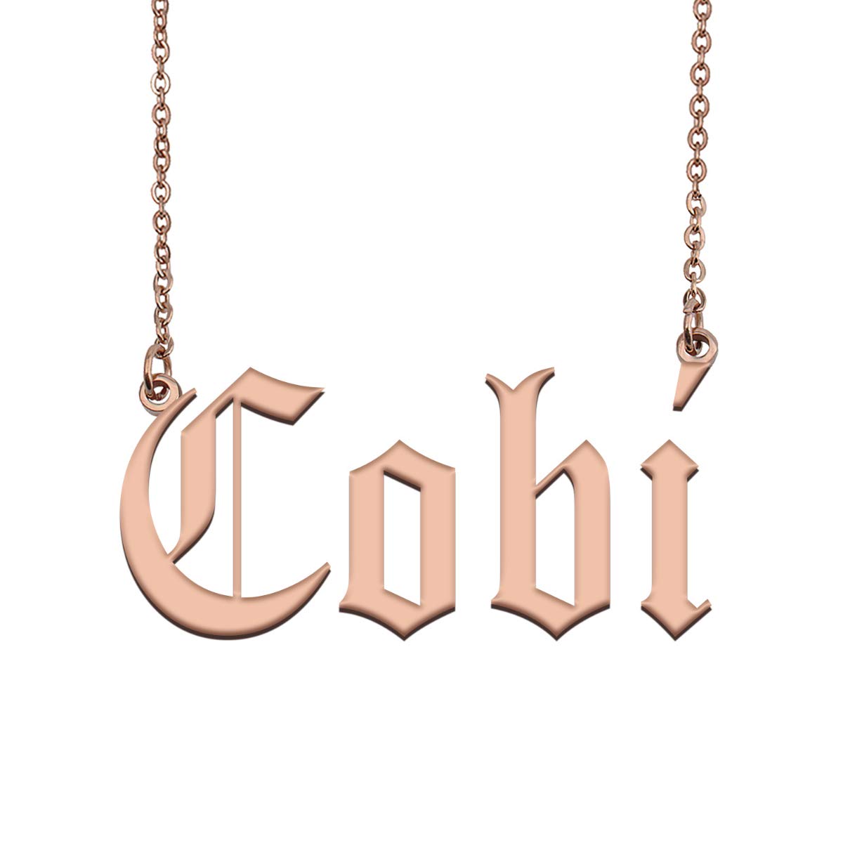 HUAN XUN Custom Initial Jewelry Personalized Name Necklace for Women Cobi