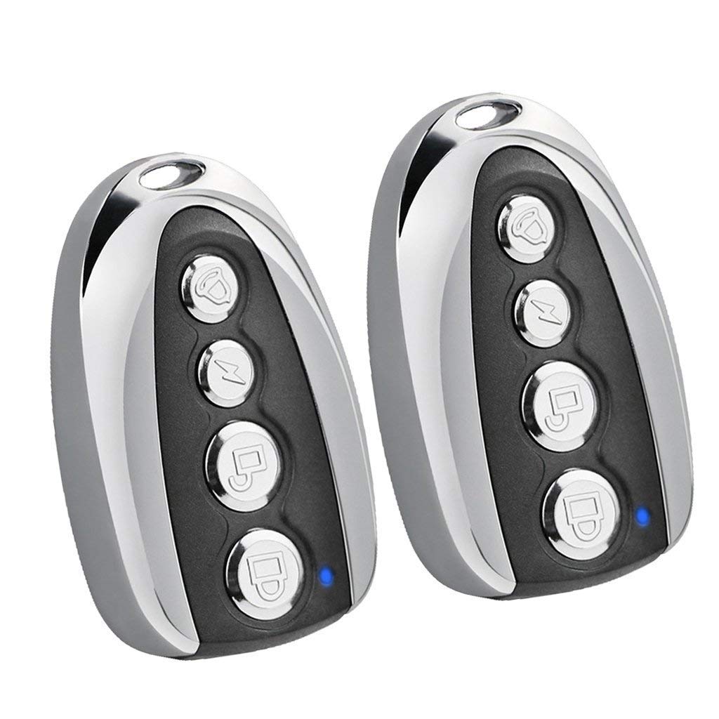 SGerste Pack of 2 Universal Cloning Remote Control Electric Key Fob for Garage Door Electronic Gate Vehicle Lock Car Alarm System - Backup Your Remote Controllers - D, 6x3x2cm