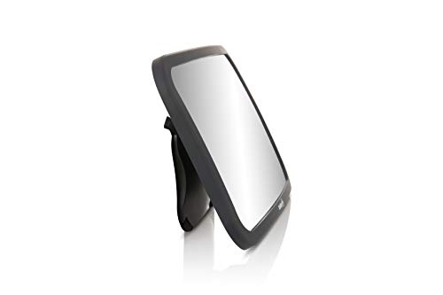 Safety 1st Baby Backseat Headrest Mirror for Rear Facing Infant Car Seat View, Universal Shatterproof Light & Wide Rearview Convex Glass, Black