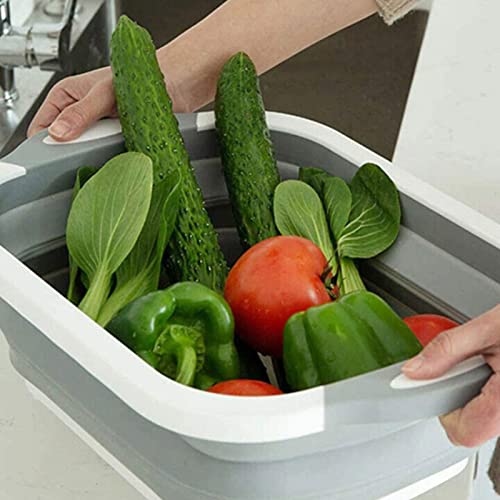 TEEMAD Washbasins Household Folding Wash Basin Portable Sink Foot Bucket Washbasin Plastic Foldable Basin Travel Outdoor Camp Basins