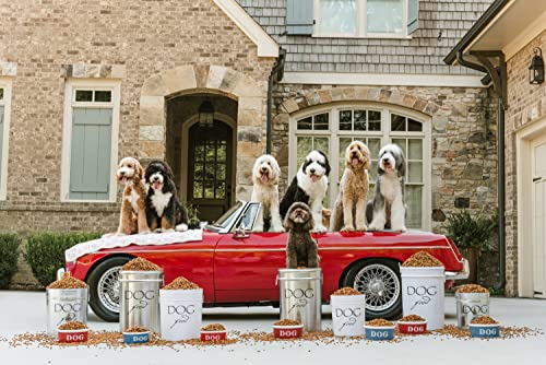 Harry Barker White Classic Food Storage Canister For Dogs, Large 40 Pounds of Food
