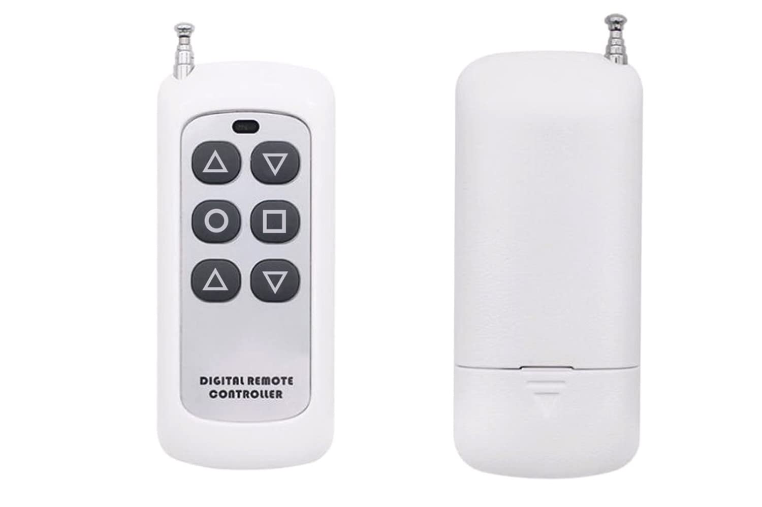 Blütezeit 6-Key Antenna Remote Control Wall Mountable for Automatic Sliding Gate Opener, 433 MHz Mutual-Duplicating Control Range Up to 985ft/300m for Double Gate Accessory 1pc