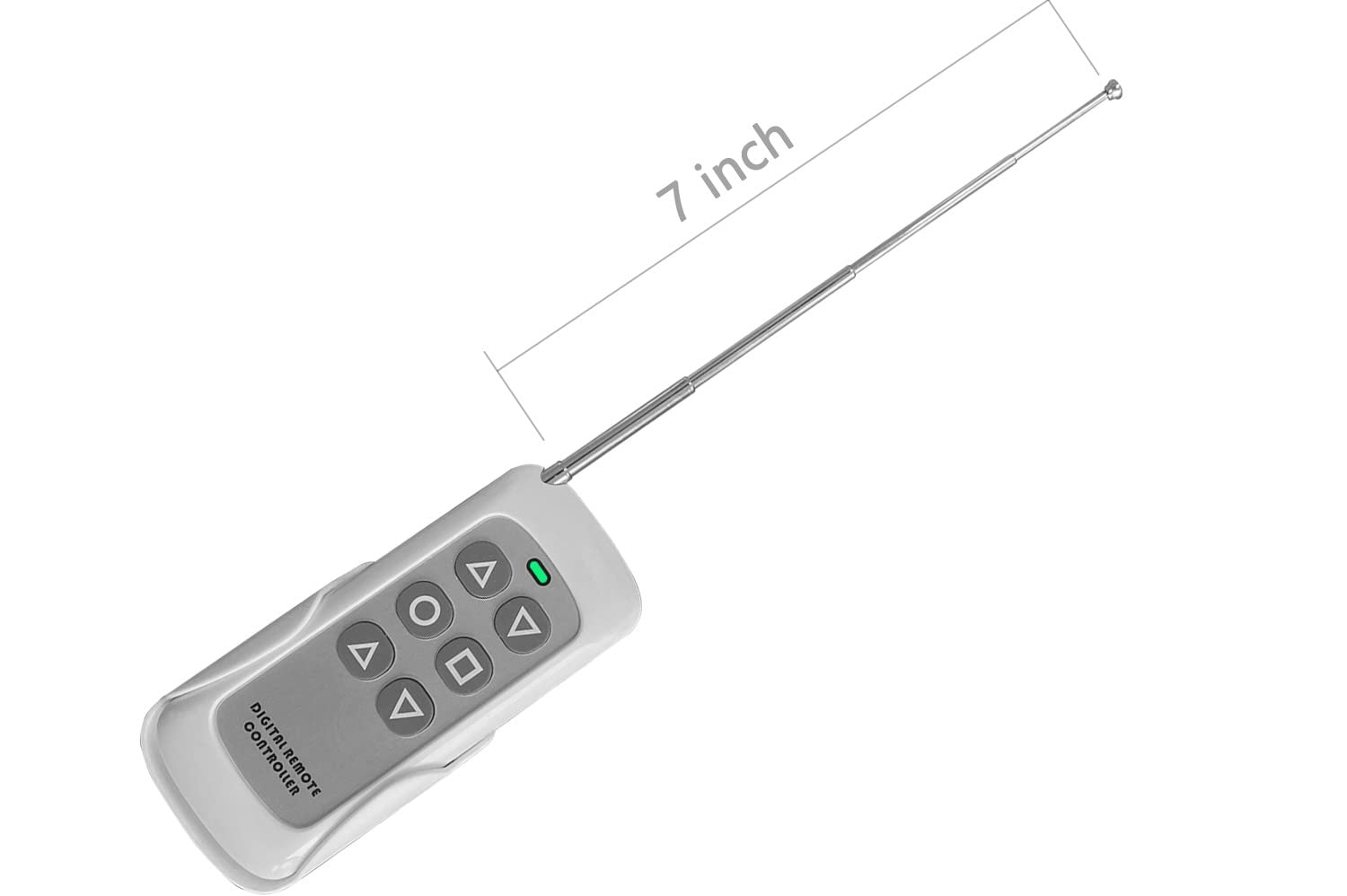Blütezeit 6-Key Antenna Remote Control Wall Mountable for Automatic Sliding Gate Opener, 433 MHz Mutual-Duplicating Control Range Up to 985ft/300m for Double Gate Accessory 1pc