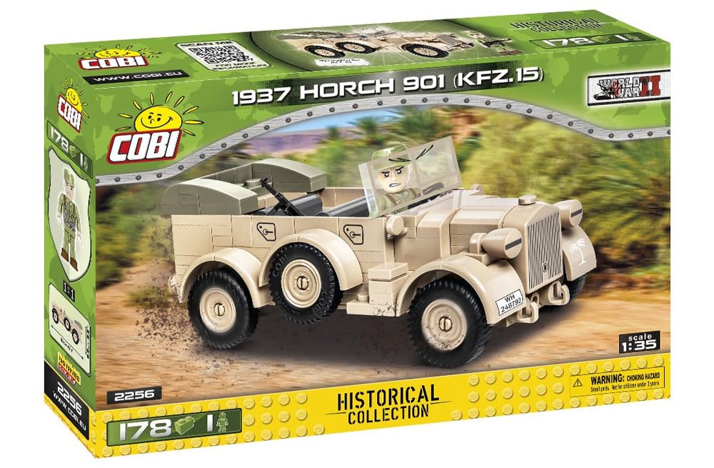 COBI Historical Collection 1937 Horch 901 (Kfz.15) Vehicle, Desert Sand