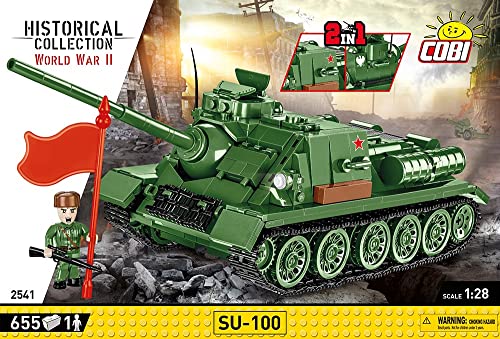 COBI Historical Collection SU-100 SPG Vehicle , Green