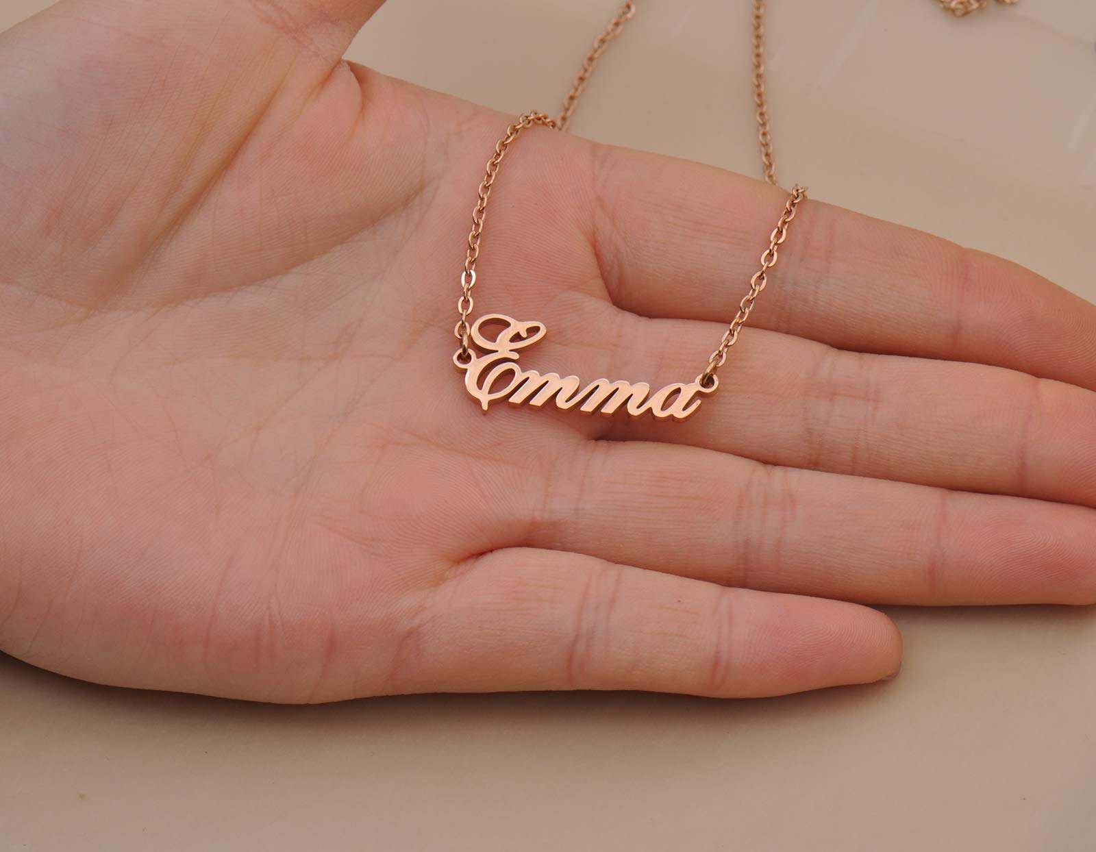 GR35Z9 Custom Love Pendant Name Necklace Jewelry for Women Cobi