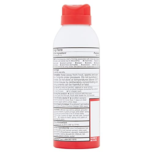 MUHU Equate Maximum Strength Anti-Itch Continuous Spray, 4.0 oz, 4 Ounce (Pack of 1)