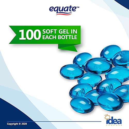 Equate Maximum Strength Sleep-Aid Softgels 50mg, 100 Ct Bundle with Exclusive "Have a Great Sleep" - Better Idea Guide (2 Items)