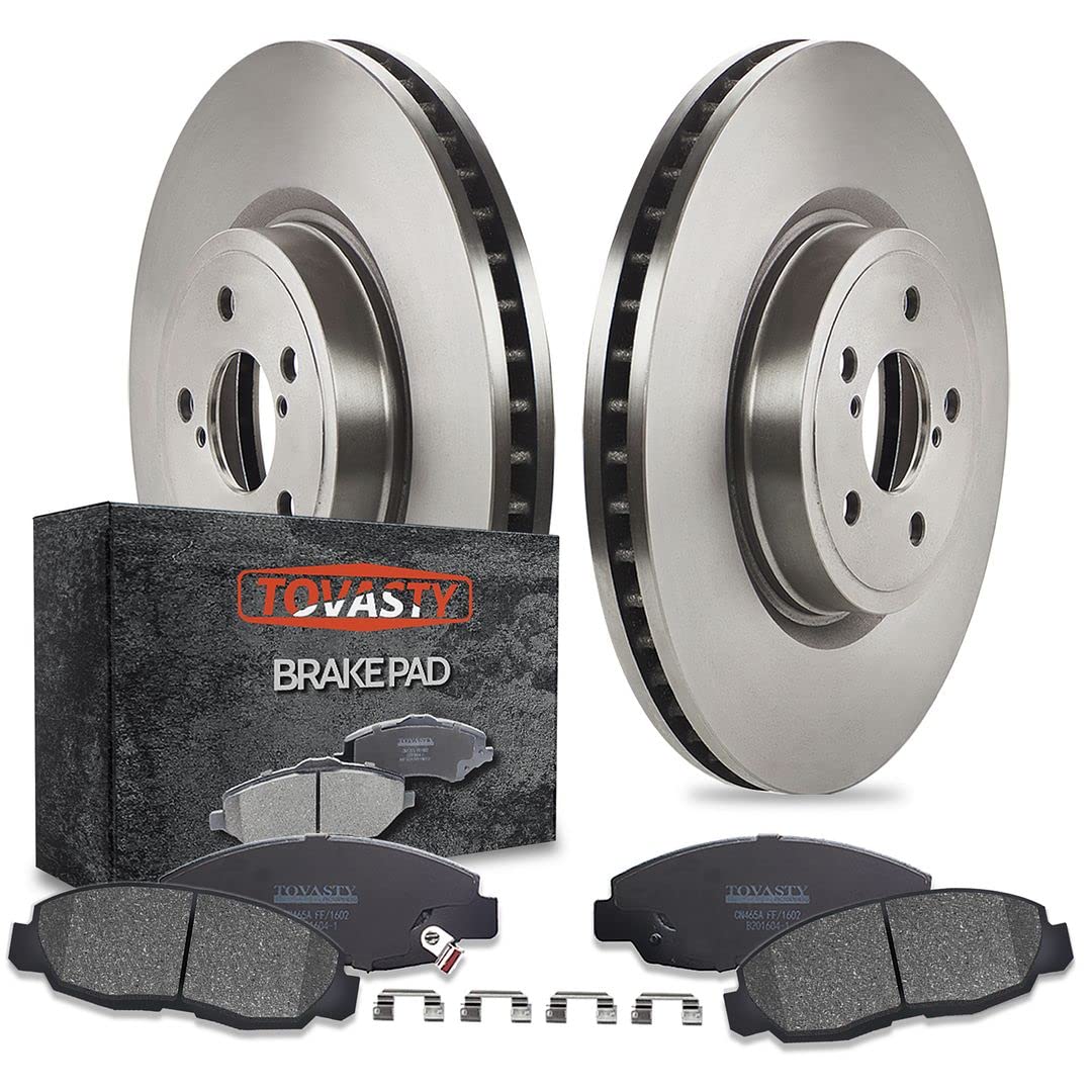 [Rear] TOVASTY Brake Pads and Rotors Kit for Nissan Pathfinder 2013-2020 OE Series [BK2544]