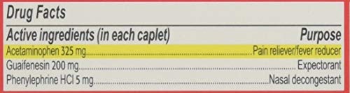 Tylenol Cold + Head Congestion Severe, 24 Caplets (Pack of 2)