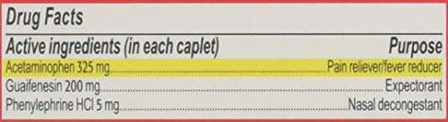 Tylenol Cold + Head Congestion Severe, 24 Caplets (Pack of 2)
