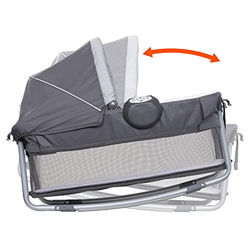 Baby Trend Lil' Snooze Deluxe III for Twins,Cozy Grey