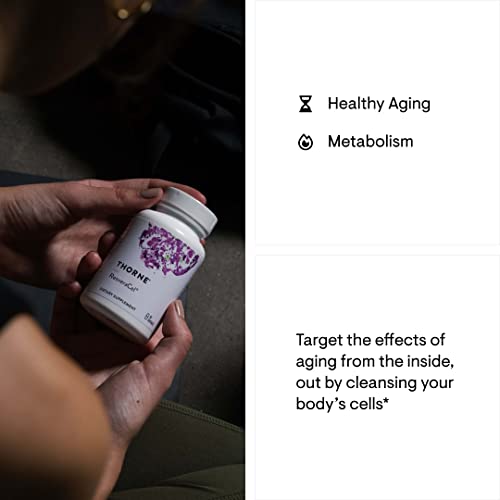Thorne ResveraCel - Nicotinamide Riboside with Quercetin Phytosome and Resveratrol - Support Healthy Aging, Methylation and Cellular Energy Production - 60 Capsules - 30 Servings