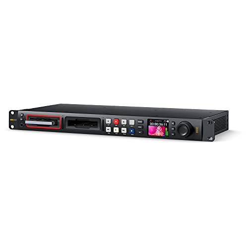 Blackmagic Design HyperDeck Studio 4K Pro Recorder with 6 ft Power Cord and 5 Pack of SolidSignal Cable Ties (HYPERD/ST/DG4P)