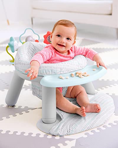 Skip Hop 2-in-1 Sit-up Activity Baby Chair, Silver Lining Cloud