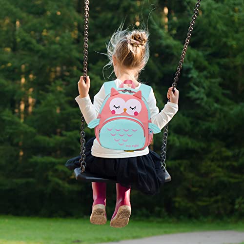 SUN EIGHT Toddler Backpack for Girls Kids Backpack Cute 3D Cartoon School Bag for Baby Girl Boy 1-5 Years（Owl