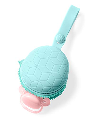 Skip Hop Silicone Pacifier Holder, Grab & Go, Light Teal