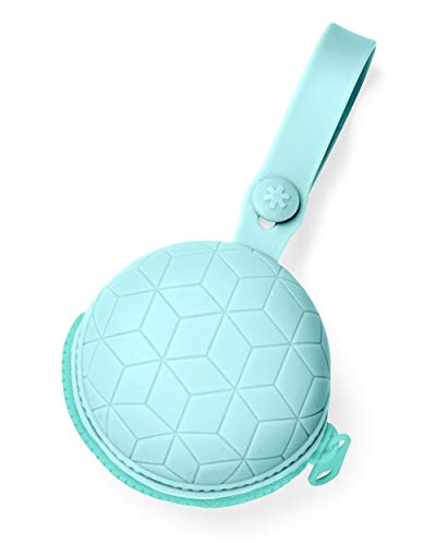 Skip Hop Silicone Pacifier Holder, Grab & Go, Light Teal