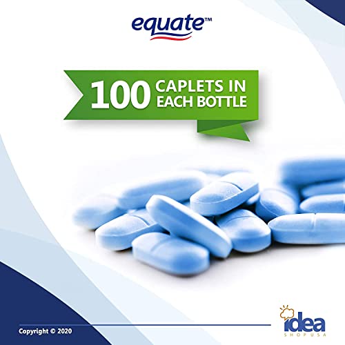 Equate Nighttime Sleep Aid Diphenhydramine HCl Caplets, 25 mg, 100 Ct Bundle with Exclusive "Have a Great Sleep" - Better Idea Guide (2 Items)