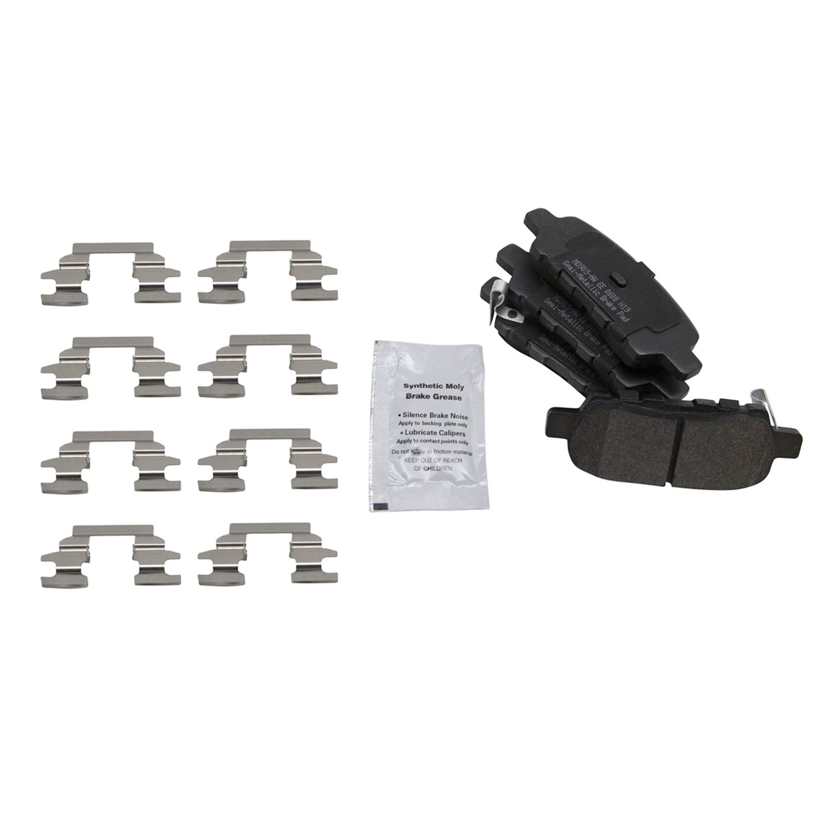 TRQ Rear Metallic Disc Brake Pads & G-Coated Rotors Kit for Infiniti Nissan New