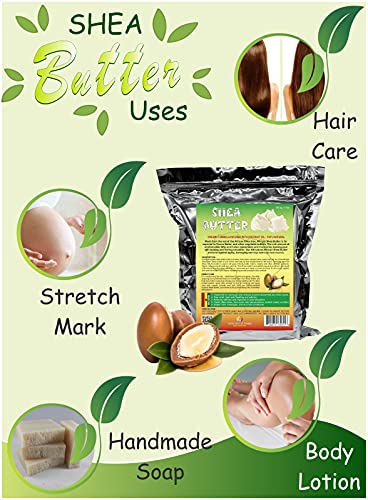 Vicks Virtual World Ivory Raw African Unrefined Shea Butter Imported from Ghana 2lb