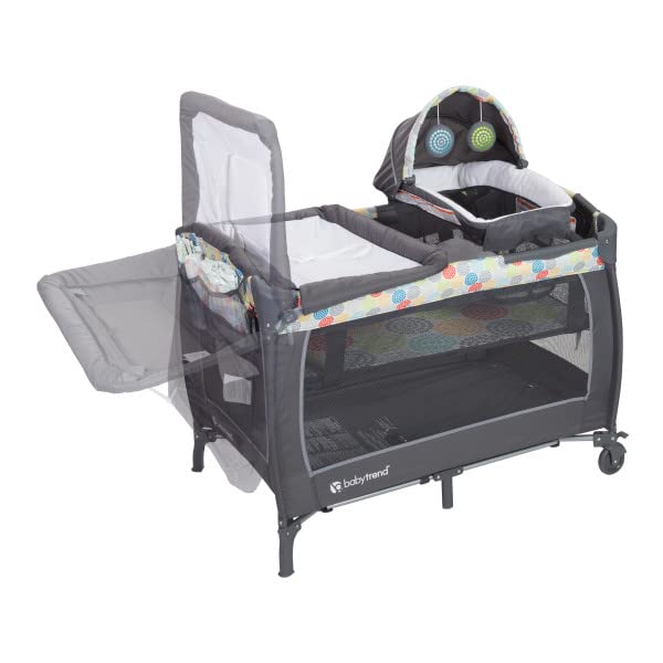 Baby Trend Lil' Snooze Deluxe II Nursery Center Playard, Funfetti