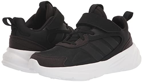 adidas OZELLE Running Shoe, Black/Black/Carbon (Elastic), 6.5 US Unisex Big Kid
